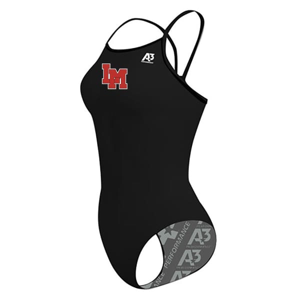 LMST LOGO Solid Female Xback Swimsuit – A3 Performance